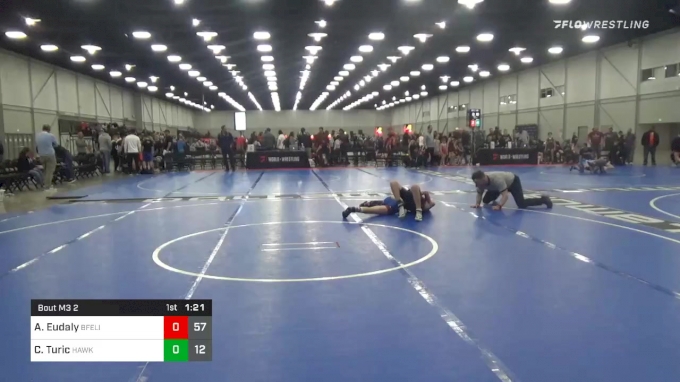 110 lbs Prelims - Auston Eudaly, Black Fox Elite vs Caleb Turic, Super ...