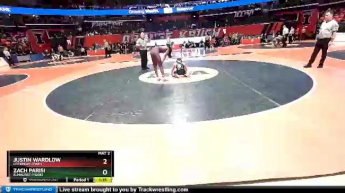 3A 120 lbs Champ. Round 1 - Justin Wardlow, Lockport (Twp.) vs Zach ...