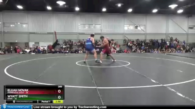 285 lbs Placement Matches (8 Team) - Elijah Novak, Minnesota Gold vs ...