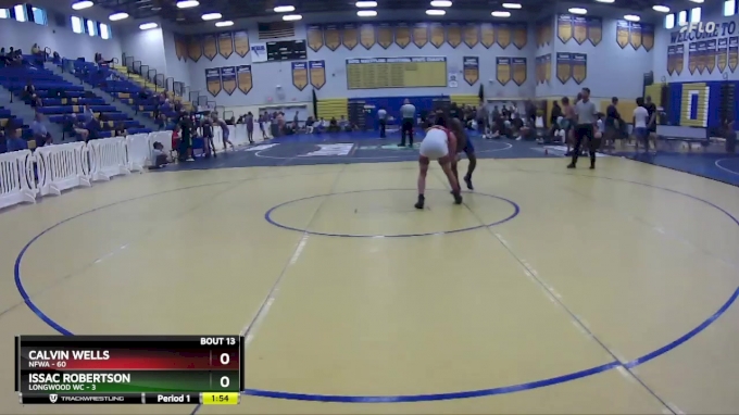 113 lbs Round 4 (8 Team) - Issac Robertson, Longwood WC vs CALVIN WELLS ...