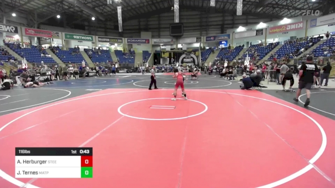 116 lbs Consi Of 8 #2 - Alex Herburger, Steel City Reloaded WC vs ...