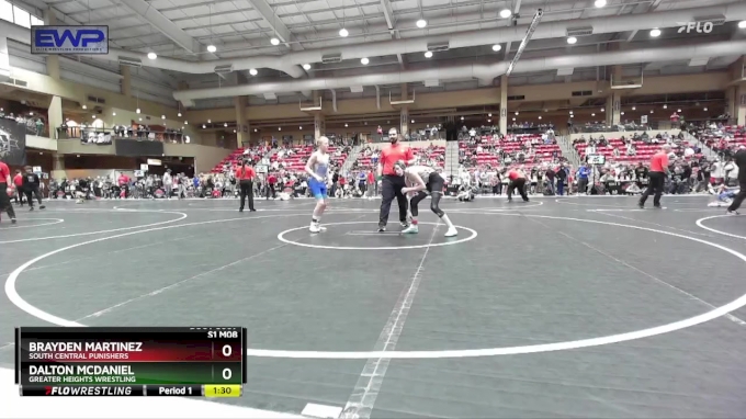 110 lbs Champ. Round 1 - Brayden Martinez, South Central Punishers vs Dalton McDaniel, Greater ...