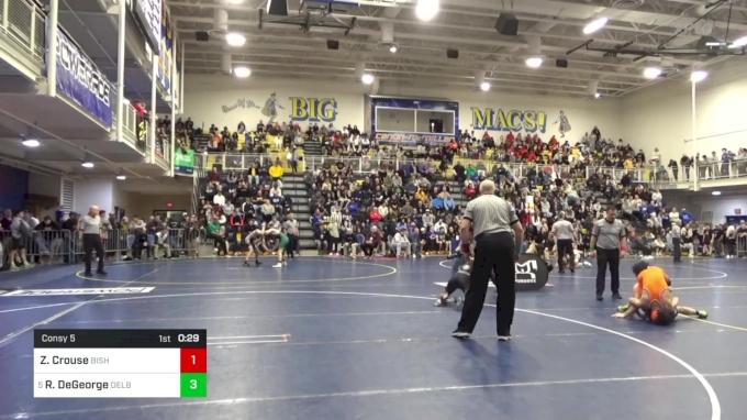 133 lbs Consy 5 - Zane Crouse, Bishop McDevitt vs Ryan DeGeorge ...
