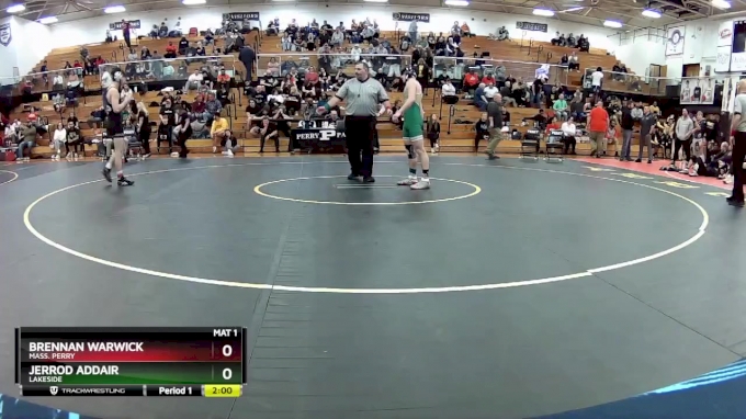 150 lbs Semifinal - Jerrod Addair, Lakeside vs Brennan Warwick, Mass. Perry