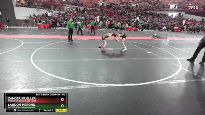 90 lbs 1st Place Match - Landon Meronk, Wittenberg-Birnamwood vs Zander ...