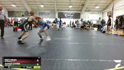 130 lbs Round 2 (6 Team) - Nathan Sayers, Doughboy vs Matt Frueh ...