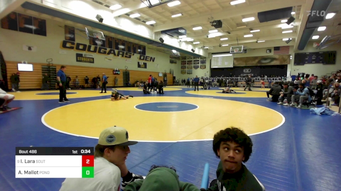 109 lbs Consi Of 16 #2 - Isaiah Lara, South vs Alex Mallot, Ponderosa