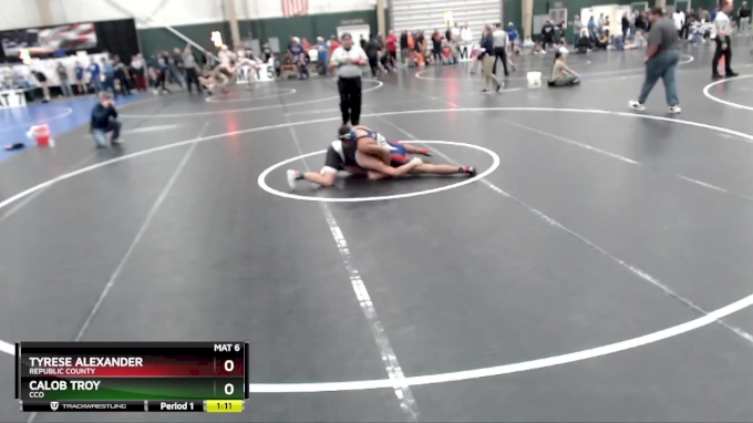 165 lbs Champ. Round 2 - Tyrese Alexander, Republic County vs Calob ...