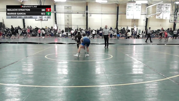 125 lbs Consi Of 8 #1 - Malachi Stratton, George Mason vs Marius Garcia ...