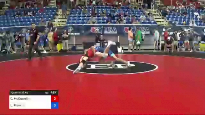 100 lbs Consi Of 16 #2 - Collin McDowell, Wisconsin vs Luke Rioux, Indiana