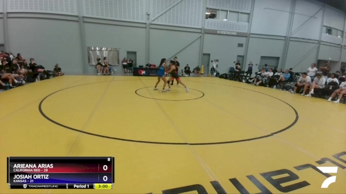 117 lbs Round 2 (8 Team) - Arieana Arias, California Red vs Josiah ...