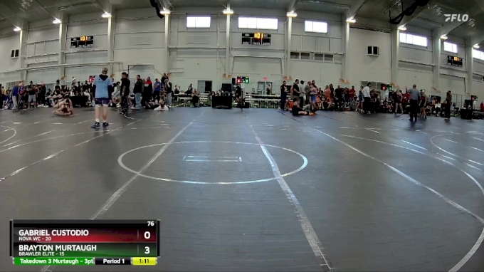 76 lbs Round 5 (10 Team) - Gabriel Custodio, NOVA WC vs Brayton Murtaugh, Brawler Elite