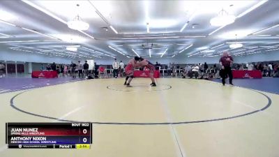 220 lbs Champ. Round 1 - Juan Nunez, Spring Hills Wrestling vs Anthony ...