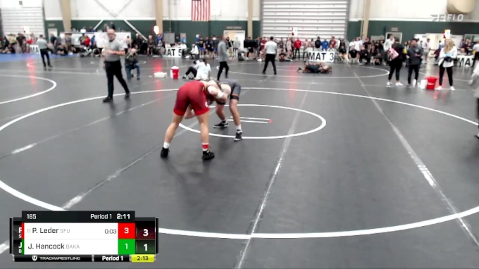 165 lbs Cons. Round 2 - Patrik Leder, Simon Fraser (B.C.) vs Joey ...