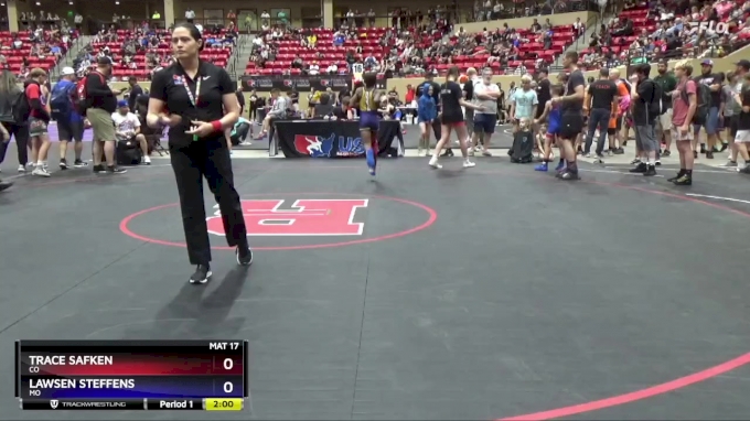 92 lbs Champ. Round 1 - Trace Safken, CO vs Lawsen Steffens, MO