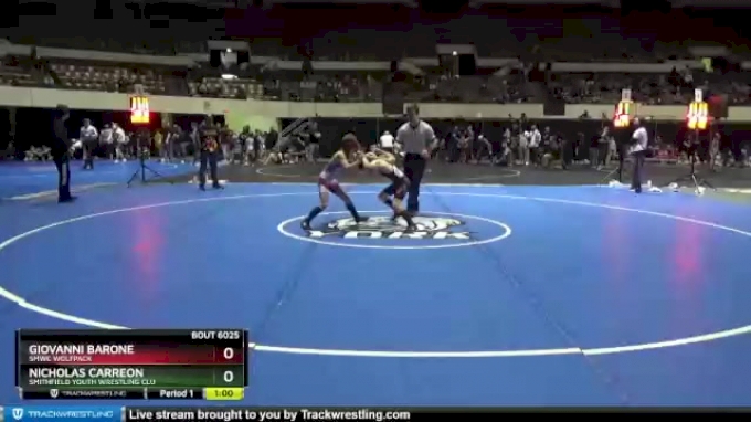 80 lbs Round 2 - Giovanni Barone, SMWC WolfPack vs Nicholas Carreon ...