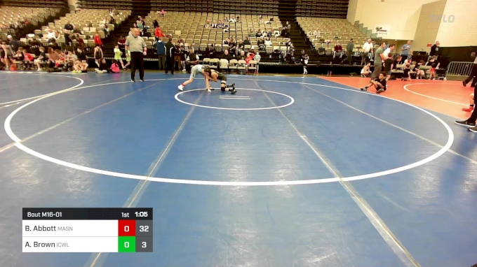 85 lbs Rr Rnd 1 - Beau Abbott, Mat Assassins White vs Alyis Brown, ICWL ...