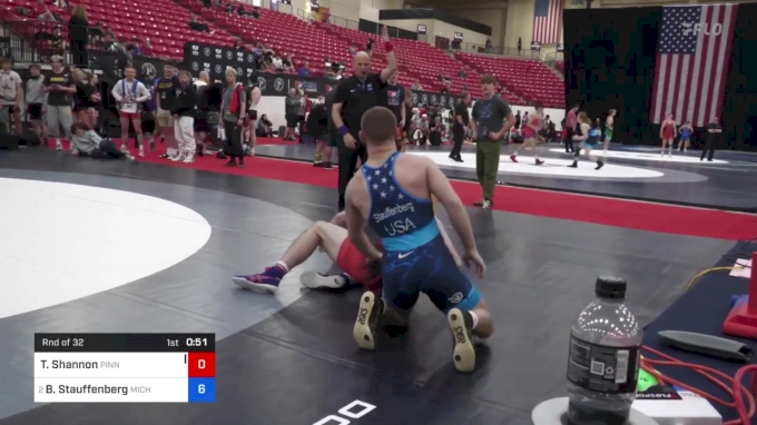 72 kg Rnd Of 32 - Troy Shannon, Pinning Pythons Wrestling Club vs ...
