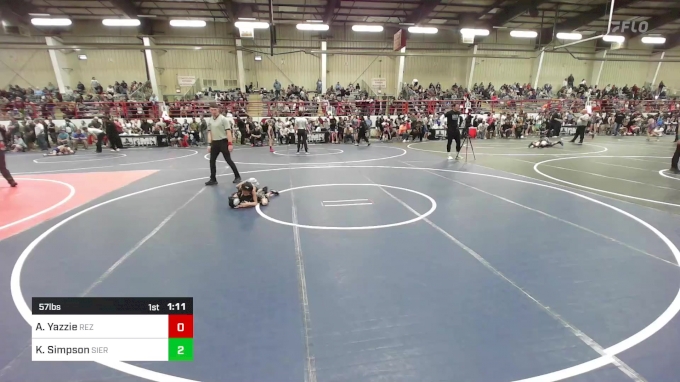 57 lbs Rr Rnd 1 - Ariana Yazzie, Rez WC vs Kylee Simpson, Sierra Grande ...