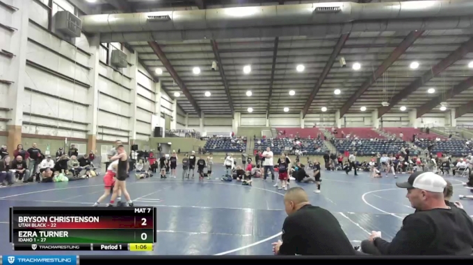 92 lbs Quarters & Wb (16 Team) - Bryson Christenson, Utah Black vs Ezra ...