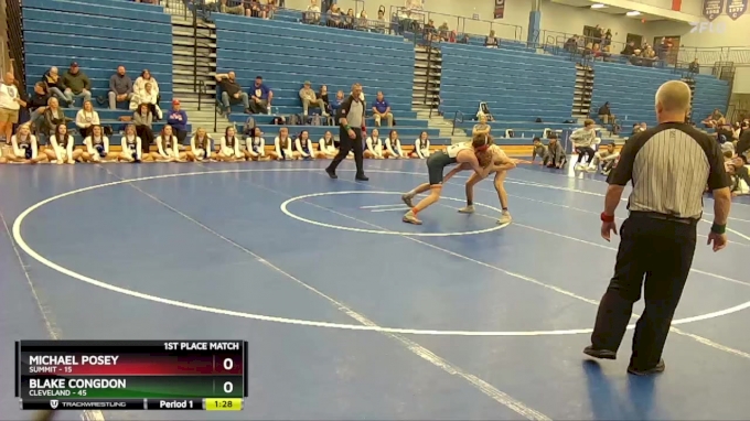 138 lbs Placement (4 Team) - Blake Congdon, Cleveland vs Michael Posey ...