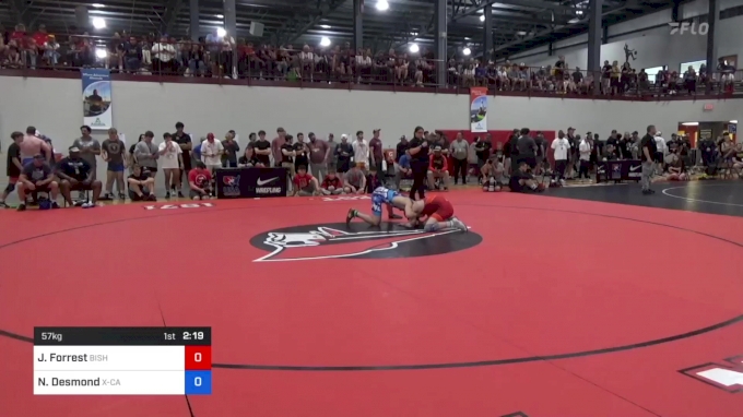 57 kg Semifinal - Jax Forrest, Bishop McCort High School Wrestling vs ...