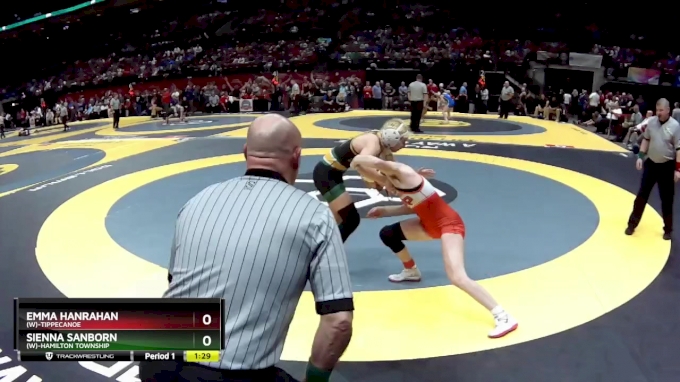 W-130 lbs Semifinal - Sienna Sanborn, (W)-Hamilton Township vs Emma ...