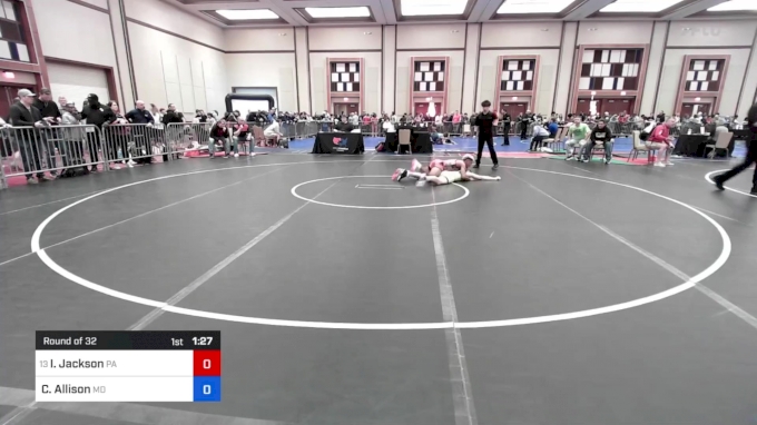132 lbs Round Of 32 - Isaiah Jackson, Pa vs Connor Allison, Md