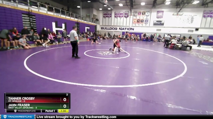113 lbs Round Two - Jaxn Fraser, West Valley (Spokane) vs Tanner Crosby ...