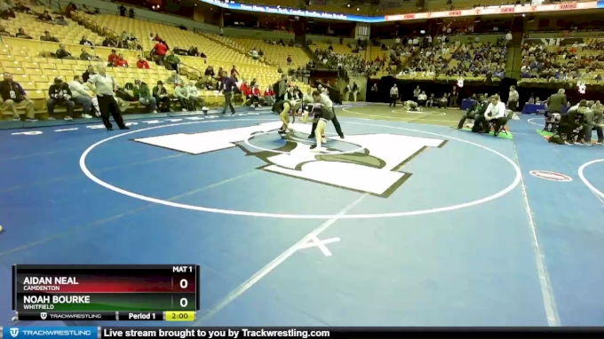 150 Class 3 lbs Champ. Round 1 - Noah Bourke, Whitfield vs Aidan Neal ...