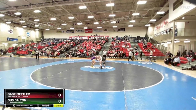 174 lbs Quarterfinal - Gus Dalton, Colorado Mesa vs Gage Mettler, San ...