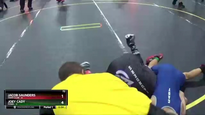 72 lbs Round 2 (6 Team) - Joey Cady, POWA vs Jacob Saunders, Fight Club