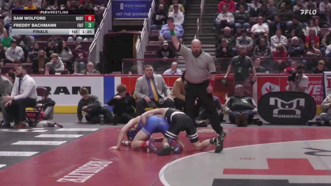 114 lbs Final - Sam Wolford, Northern Lebanon vs Freddy Bachmann, Faith ...