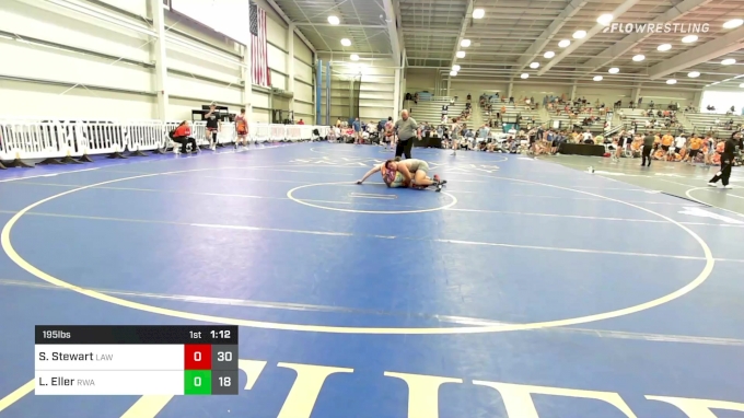 195 lbs Rr Rnd 1 - Seth Stewart, LAW Tyson vs Logan Eller, Roundtree ...