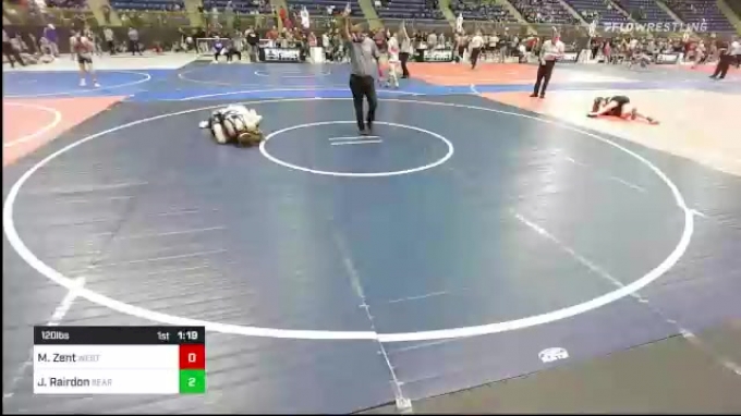 120 lbs Quarterfinal - Mason Zent, Westside Raiders vs Jackzen Rairdon ...