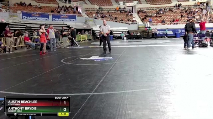 D2-157 lbs Quarterfinal - Anthony Brydie, Desert Edge vs Austin ...