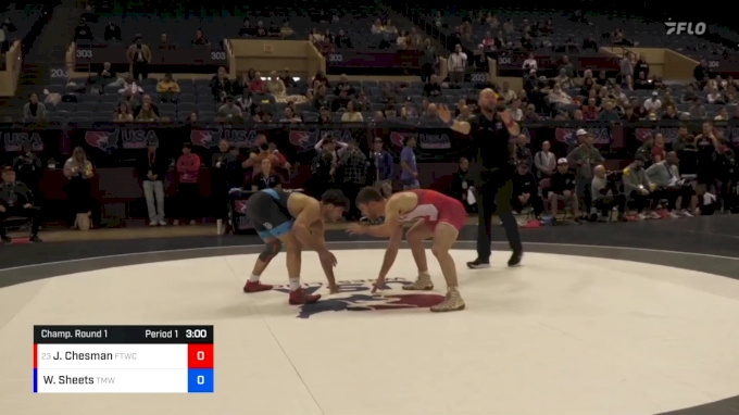 74 lbs Champ. Round 1 - Jack Chesman, Florian Techniques Wrestling Club ...