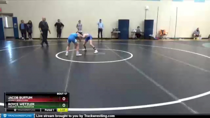 87 lbs Quarterfinal - Royce Wetzler, Virginia Team Predator vs Jacob ...