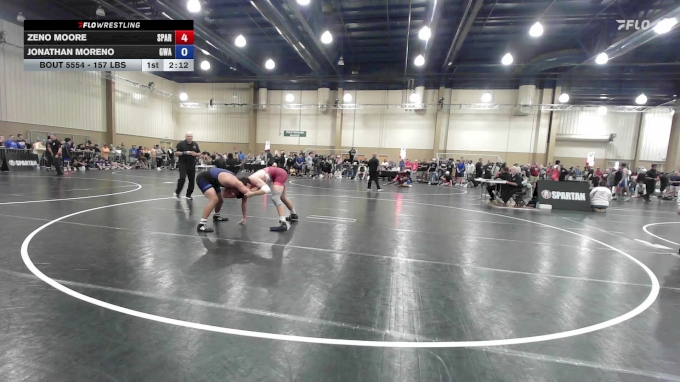 157 lbs Semifinal - Zeno Moore, Spartan RTC @LHP vs Jonathan Moreno ...