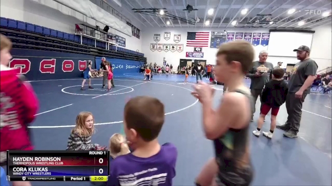 59-69 lbs Round 1 - Hayden Robinson, Thermopolis Wrestling Club vs Cora ...
