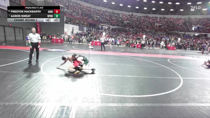 115 lbs Champ. Round 2 - Aaron Sweat, Waterford Youth Wrestling Club vs ...