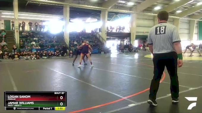 157 lbs Semifinal - Jamar Williams, West Liberty vs Logan Sanom, Findlay