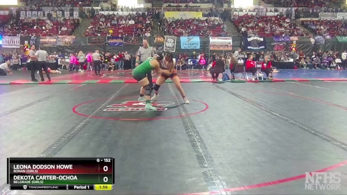 G - 152 lbs Champ. Round 2 - Leona Dodson Howe, Ronan (Girls) vs Dekota ...