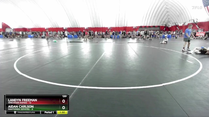 120 lbs Round 2 (6 Team) - Aidan Carlson, Mahtomedi Zephyrs vs Landyn ...