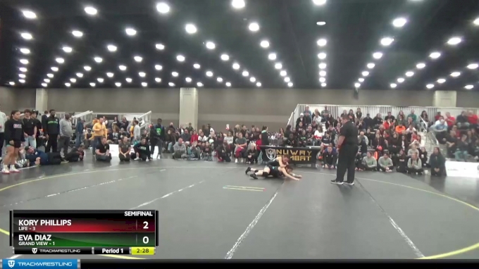 109 lbs Semis & 3rd Wb (16 Team) - Kory Phillips, Life vs Eva Diaz ...