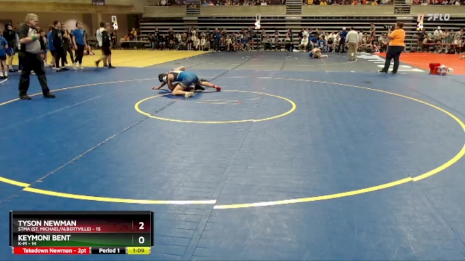 160 lbs Semis (4 Team) - Keymoni Bent, K-M vs Tyson Newman, STMA (St ...