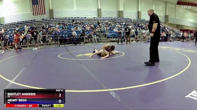 117 lbs Cons. Semi - Bentley Hawkins, MI vs Henry Begg, MI