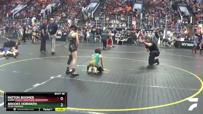 63 lbs Cons. Round 3 - Brooks Horwath, Team Donahoe vs Patton Boomer ...