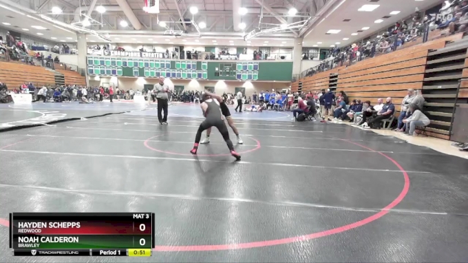 144 lbs Cons. Round 2 - Noah Calderon, Brawley vs Hayden Schepps, Redwood