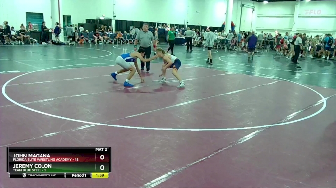 132 lbs Round 6 (10 Team) - Jeremy Colon, Team Blue Steel vs John ...